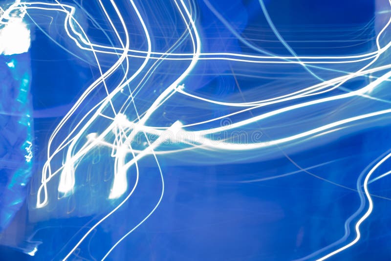 Abstract Light Motion on Blue Stock Image - Image of lights, stream ...
