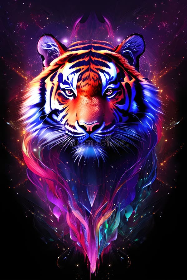 Tiger Neon Light Stock Illustrations – 414 Tiger Neon Light Stock ...