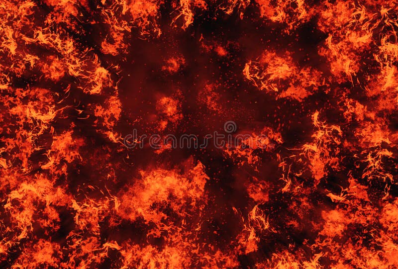 Abstract Light Orange Blaze Fire Flame Glitter Vintage Particles ...