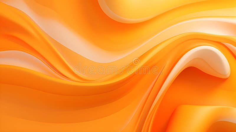 Abstract Light Orange Fluid Wave Background for Modern Presentations ...