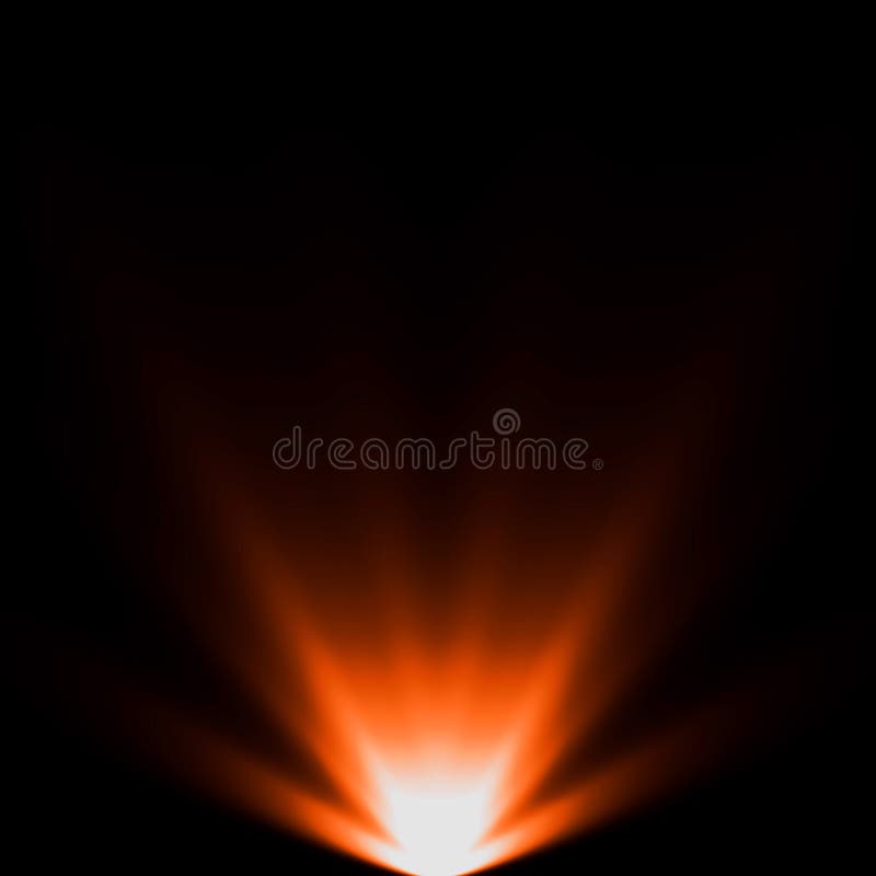 Orange Spotlight on Dark Cobblestone Floor - AI Generated Stock ...
