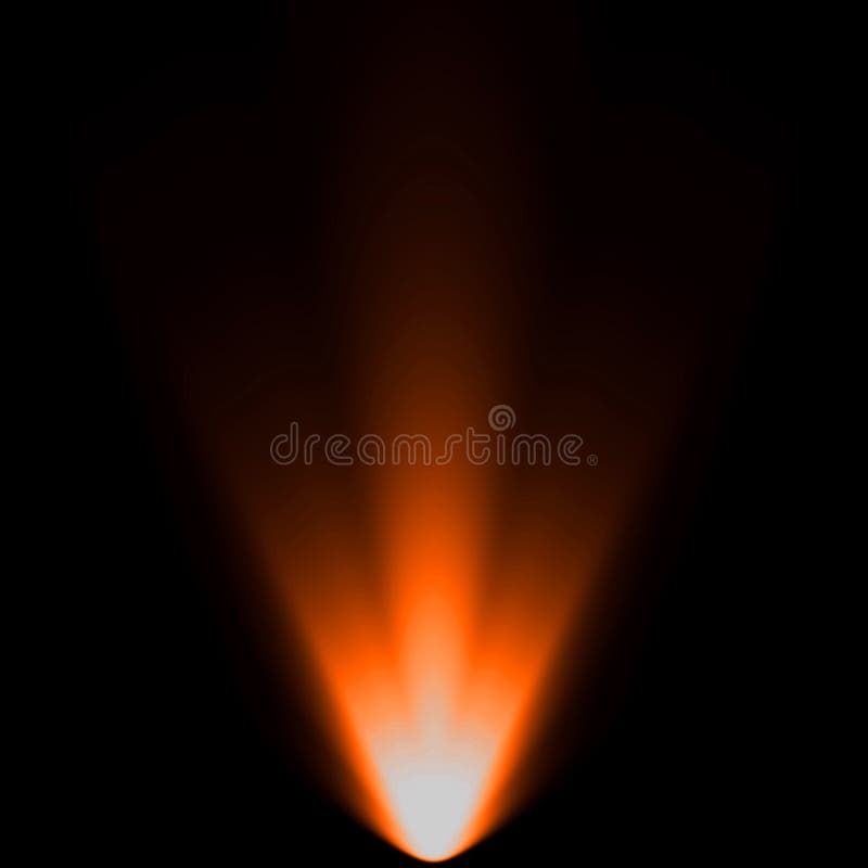 Abstract Light Orange Spotlight Warm Ray Light Effect Overlay Realistic ...