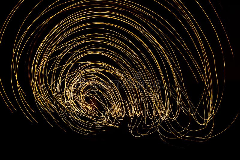 Abstract Light Painting on Black Background. Holiday Patterns Stock ...