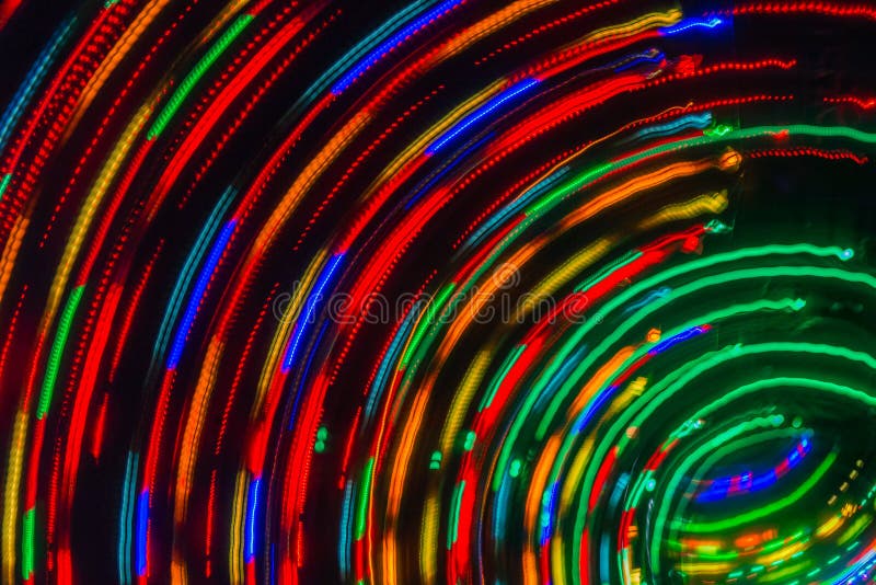 Abstract Light Painting with the Camera Movement of Colorful Background ...
