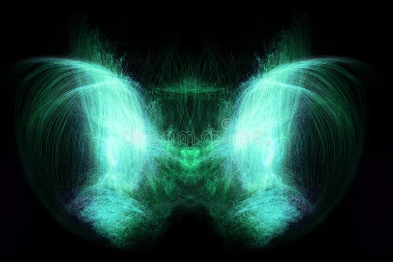 Abstract Light Painting Dark Background Stock Image - Image of blue ...