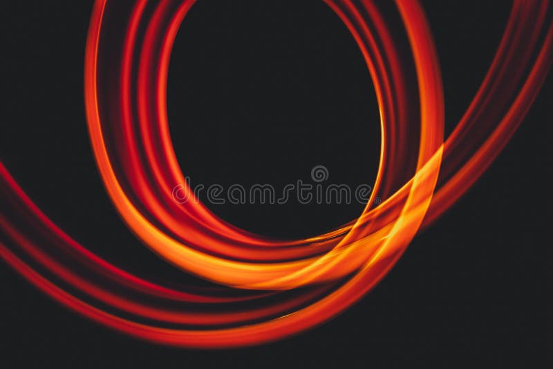 Abstract Light Painting. Photography with Lights and Long Exposure ...