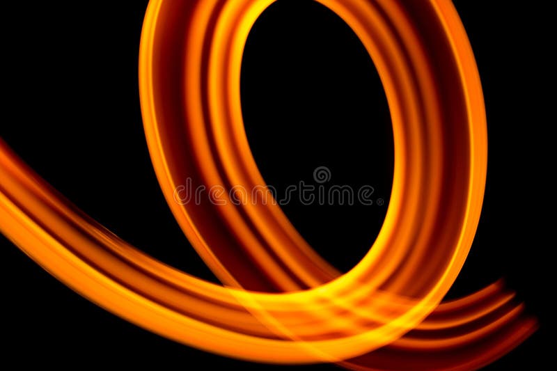 Abstract Light Painting. Photography with Lights and Long Exposure ...
