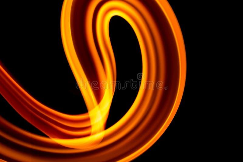 Abstract Light Painting. Photography with Lights and Long Exposure ...
