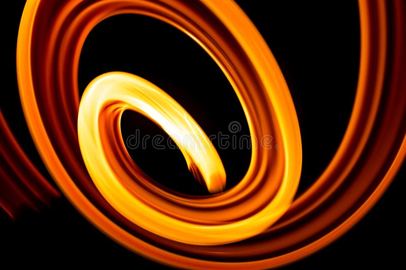 Abstract Light Painting. Photography with Lights and Long Exposure ...