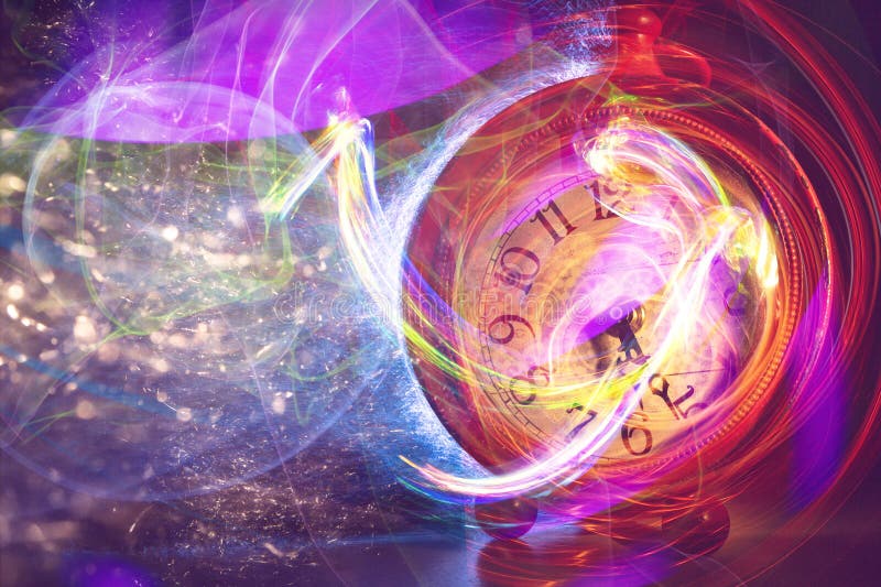 Abstract Light Painting Photography. Long Exposure Photography Stock ...