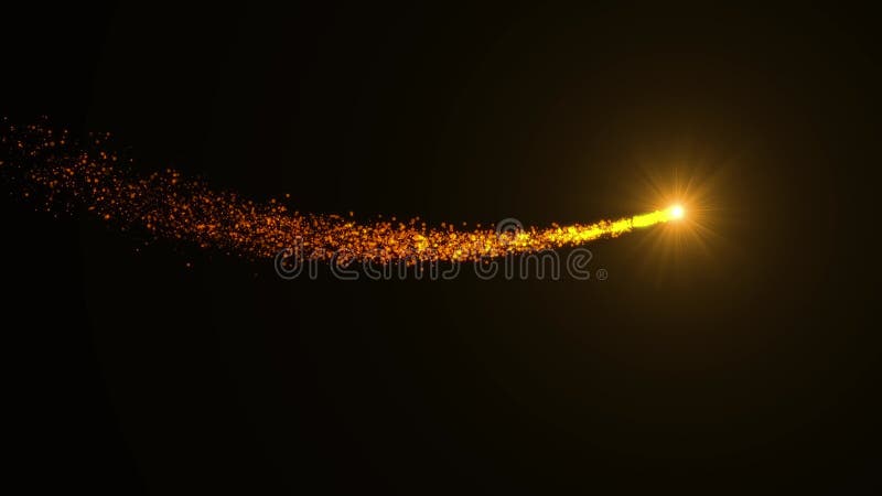Abstract Light Particles Animation Black Screen Overlay Lighting Magic ...