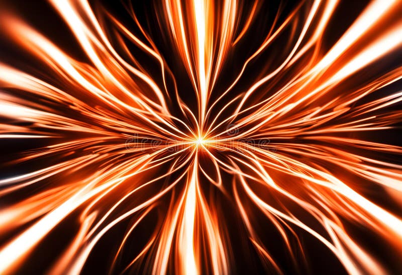 Abstract Light Pattern. Blurred Neon Lights Stock Photo - Image of atom ...