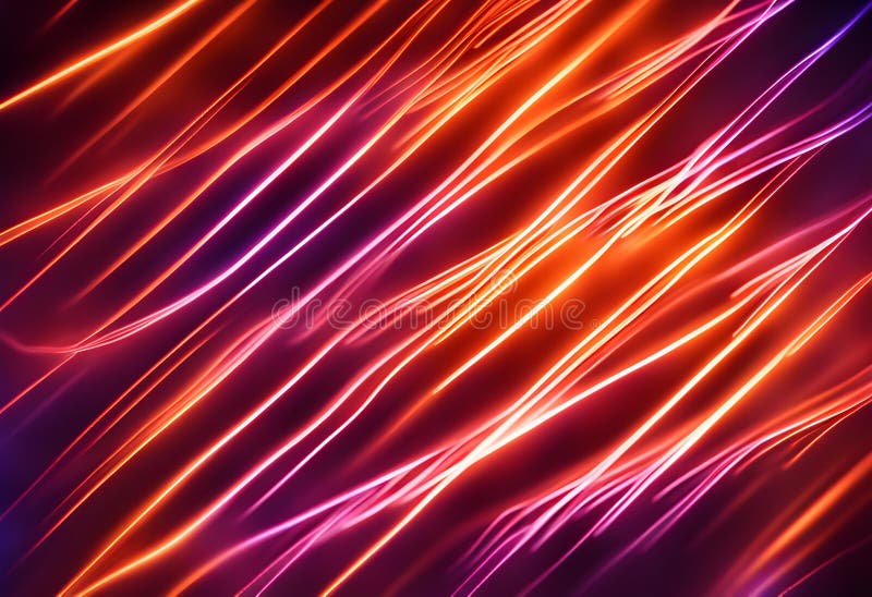 Abstract Light Pattern. Blurred Neon Lights Stock Image - Image of ...