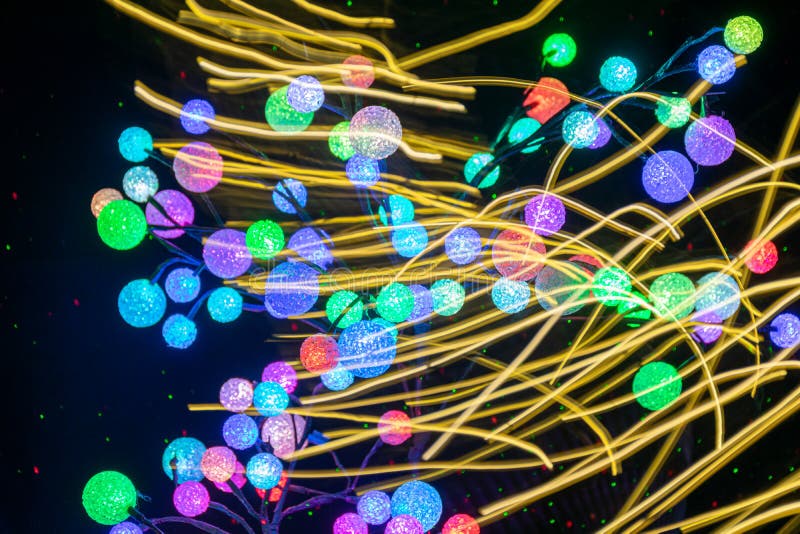 Abstract Light Pattern, Long Exposure, Waves and Swirls on a Black ...