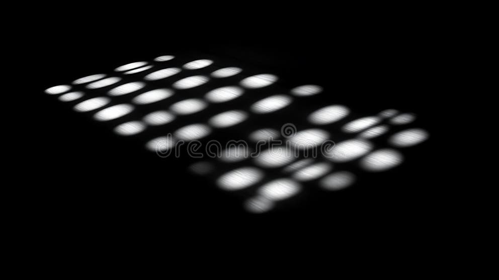 Abstract Light Pattern Projected on Dark Surface Stock Illustration ...