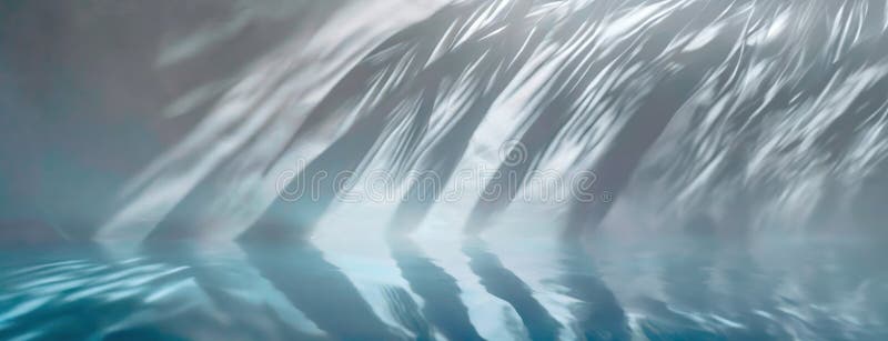 Abstract Light Patterns on a Watery Surface. Light Rays Filter through ...