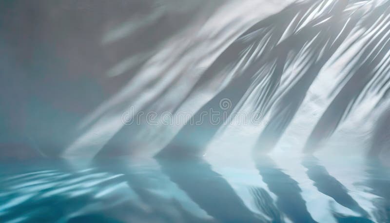 Abstract Light Patterns on a Watery Surface. Light Rays Filter through ...