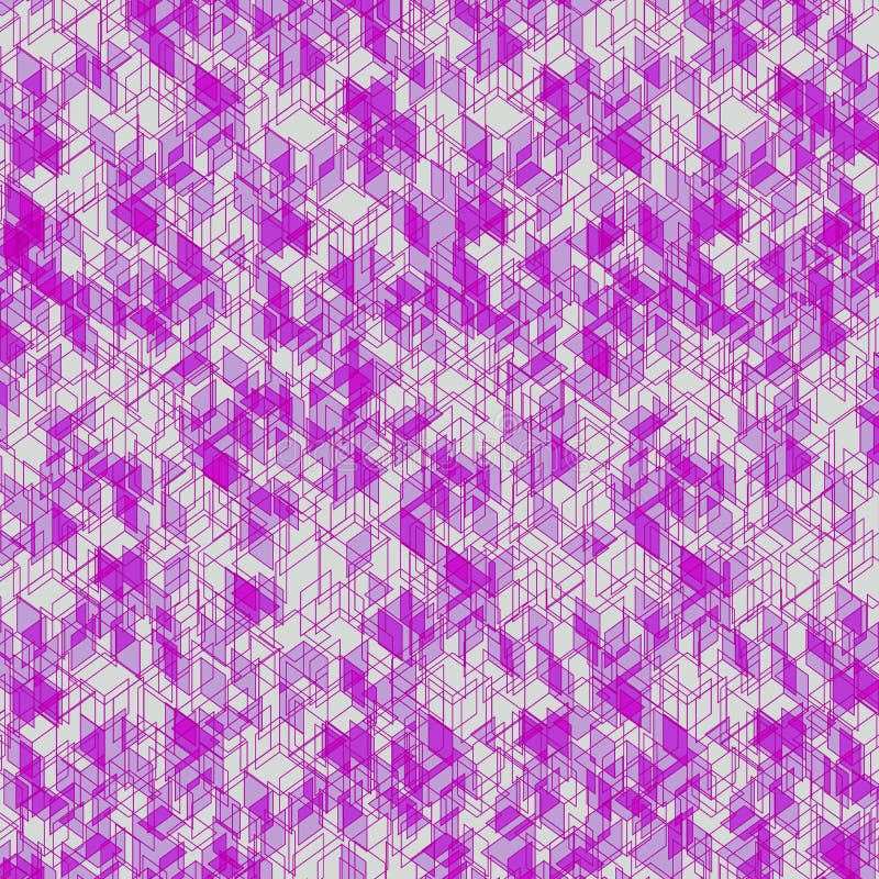 Abstract Light Pink Geometric Various Shape and Leaves Modern Polygonal ...