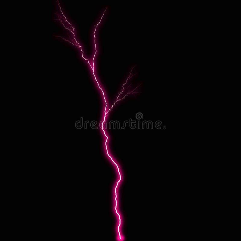 Abstract Light Pink Lighting Natural Thunder Realistic Magic Overlay ...