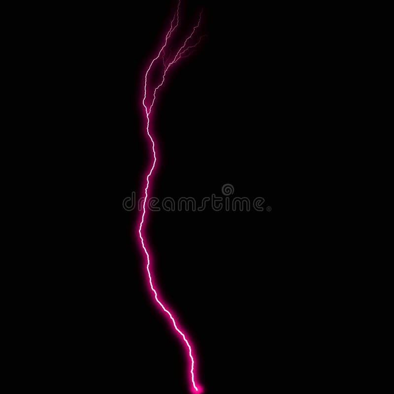 Abstract Light Pink Lighting Natural Thunder Realistic Magic Overlay ...