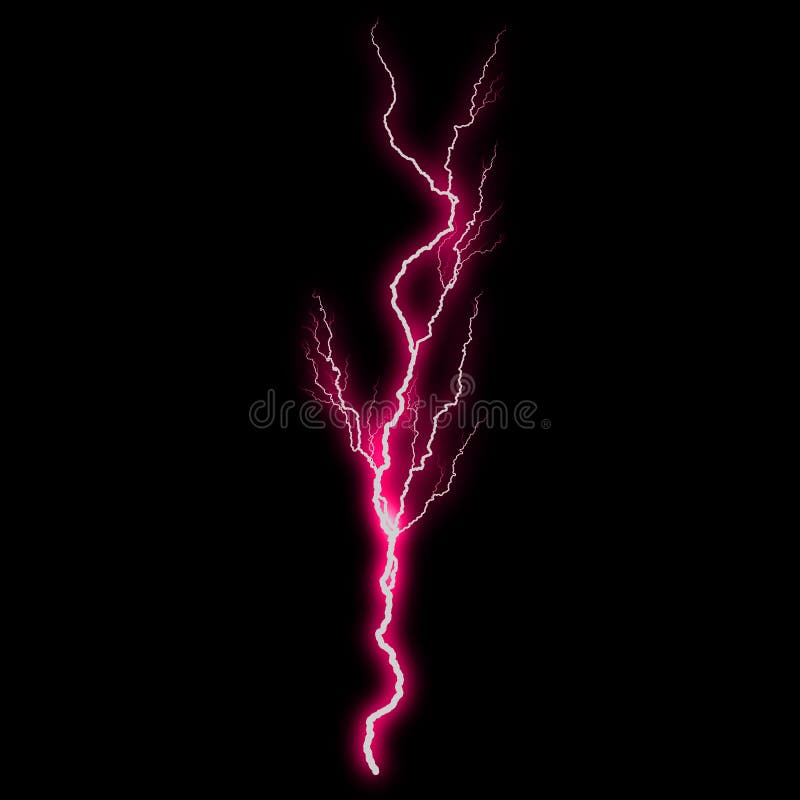 Abstract Light Pink Lighting Natural Thunder Realistic Magic Overlay ...