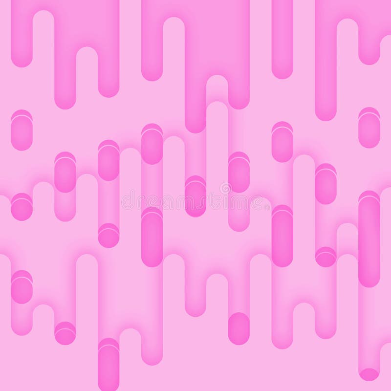 Abstract Light Pink Melt Wavy Rounded Line Halftone Flowing Geometry ...