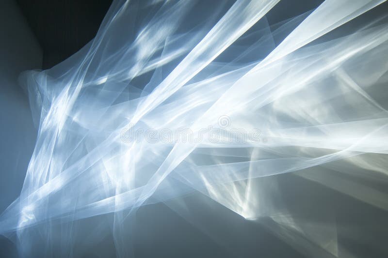 Abstract Light Ray Texture, Dynamic White and Blue Beams Cutting ...