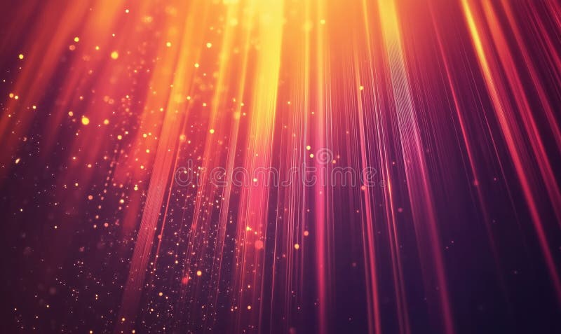 Abstract Light Rays with Bokeh Effect, Vibrant Colors, Warm Tones ...
