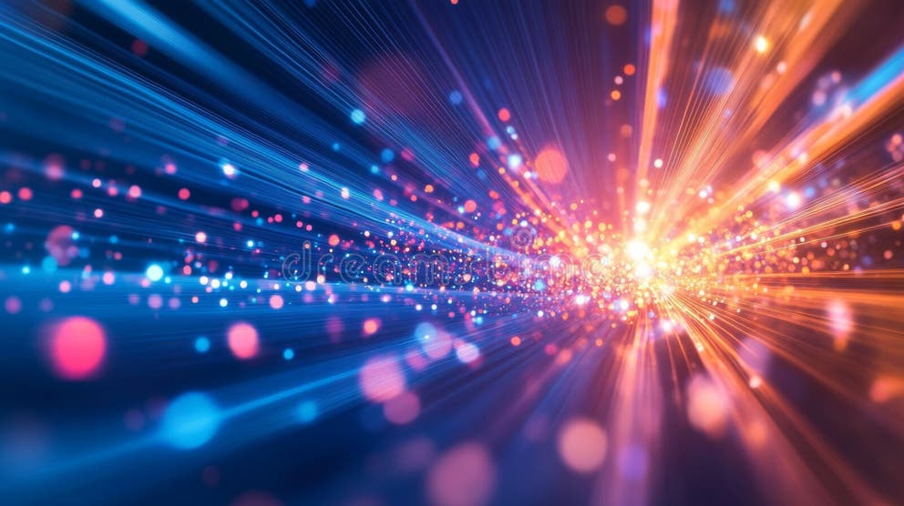 Abstract Light Rays Burst Colorful Sparkle Stock Photo - Image of ...