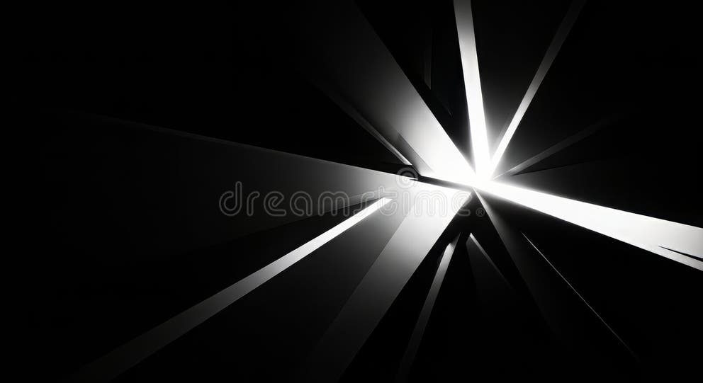 Abstract Light Rays in Dark Space Stock Image - Image of focus ...