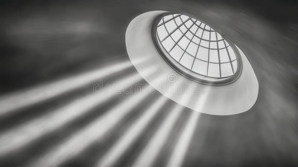 Abstract Light Rays through Dome Window Architectural Design Modern ...