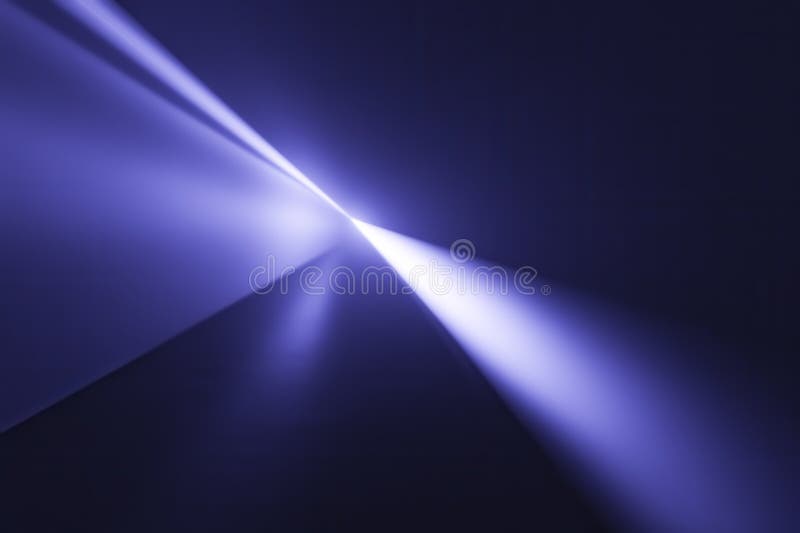 Abstract Light Rays Form Dynamic Patterns in a Deep Blue Space Creating ...
