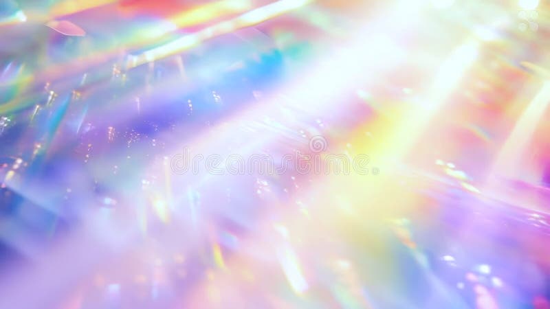 Abstract Light Rays and Rainbow Colors, Light Beams with Iridescent ...