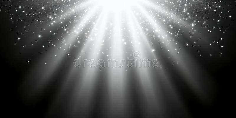 Abstract Light Rays and Sparkle Effect Stock Illustration ...