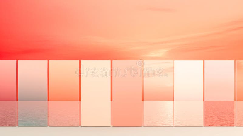 Abstract Light Red Background with Gradient, Generative AI. Stock ...
