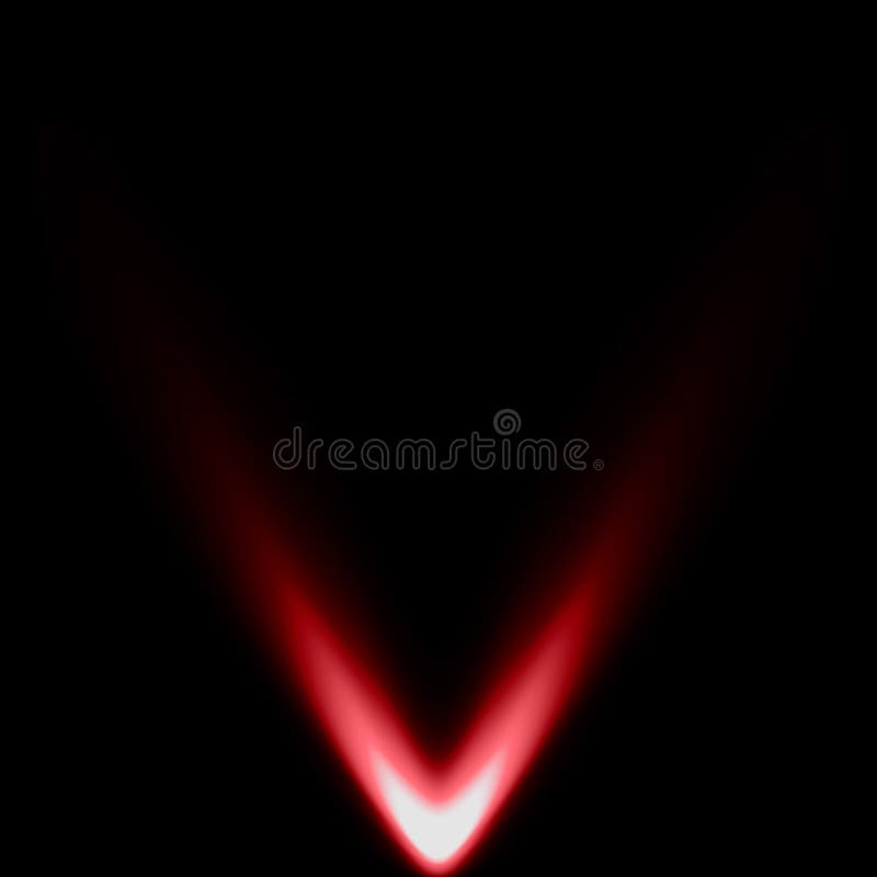 Abstract Light Red Spotlight Warm Ray Light Effect Overlay Realistic ...