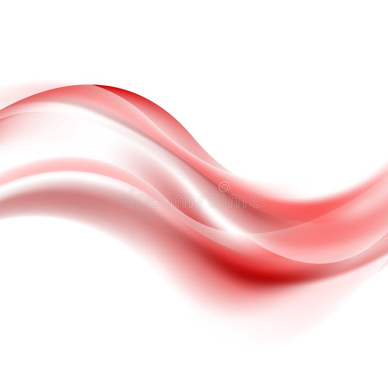 Abstract Light Red Wavy Lines Background Stock Vector - Illustration of ...