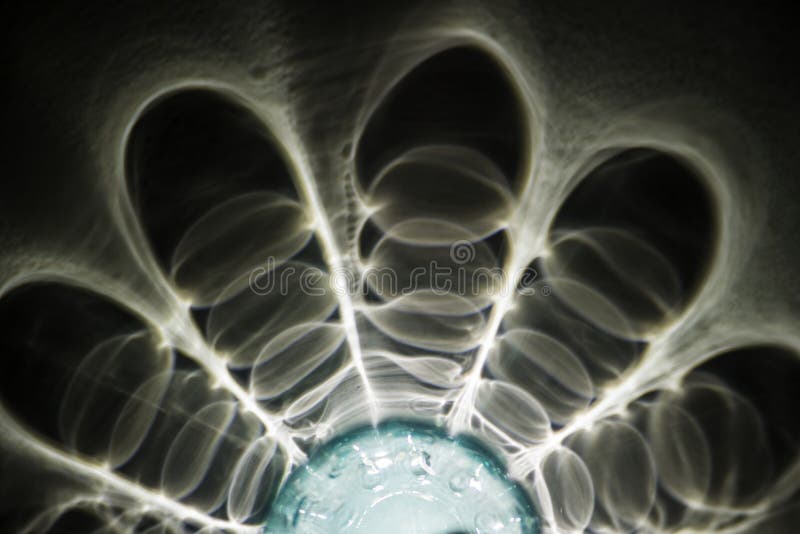 Reflection Pattern in Glass Block Window Stock Image - Image of color ...