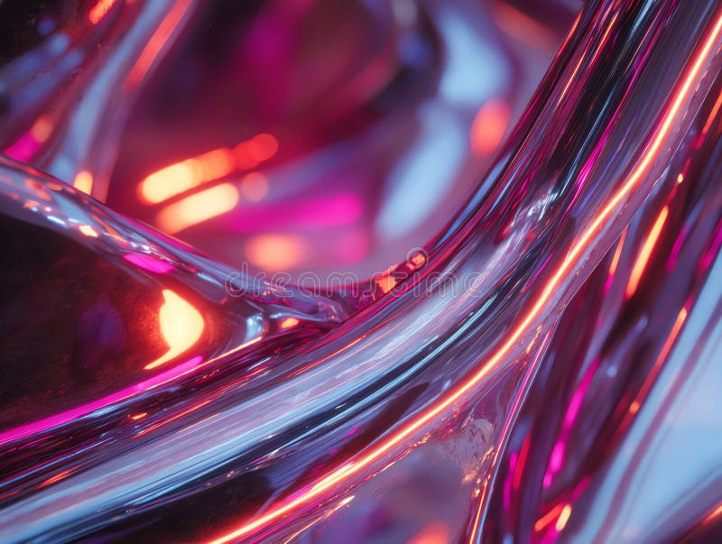 Striking Abstract Composition Featuring Light Reflections and Vibrant ...