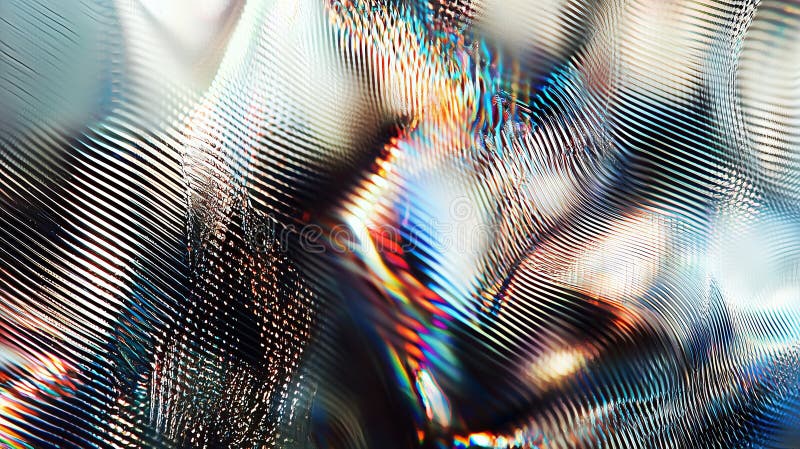 Abstract Light Refraction on Textured Glass Surface Stock Image - Image ...