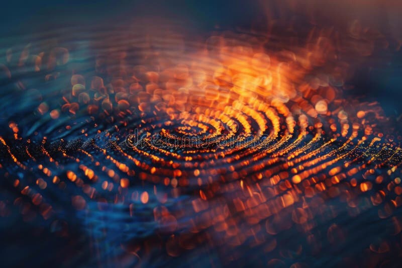 Abstract Light Ripple Effect on Water Stock Illustration - Illustration ...