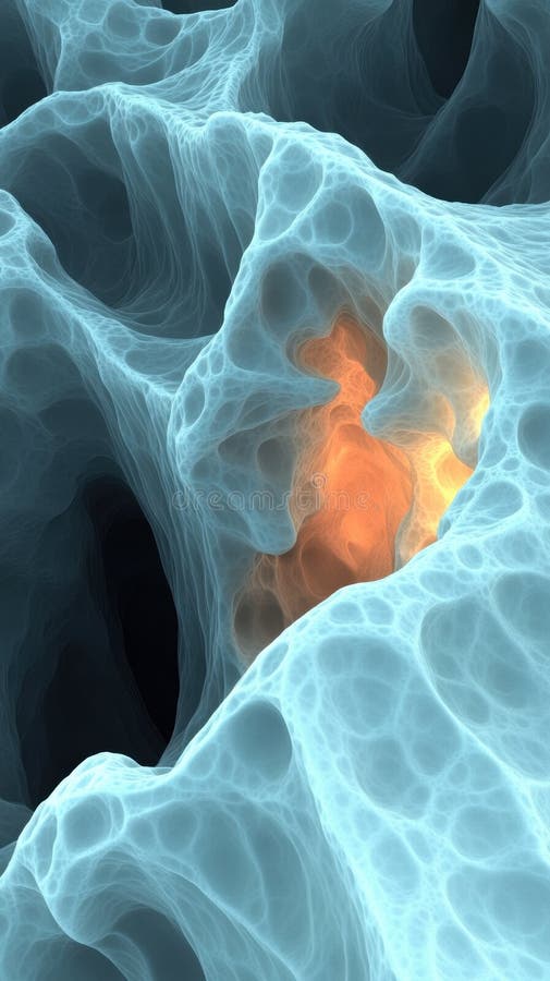 Abstract Light and Shadow Interplay in a Cellular Structure, AI Stock ...