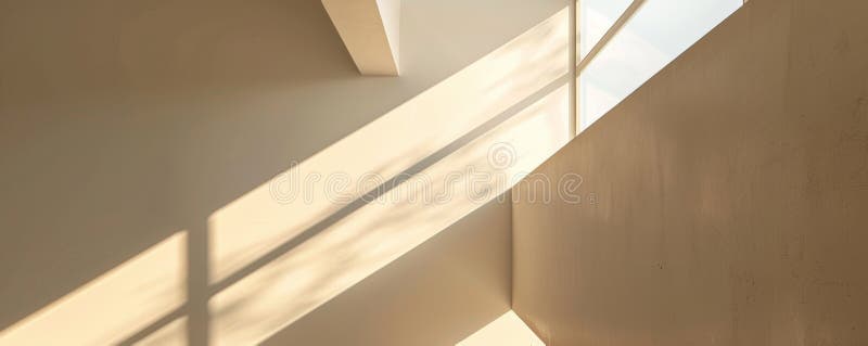 Abstract Light and Shadow Play on a Modern Architecture Detail Stock ...