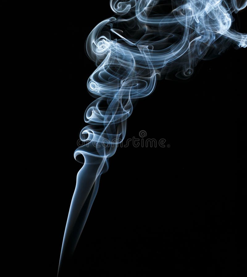 Abstract Light Smoke on a Black Background Stock Photo - Image of curve ...