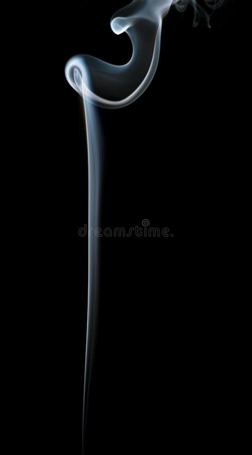 Abstract Light Smoke on Dark Background Stock Image - Image of fume ...