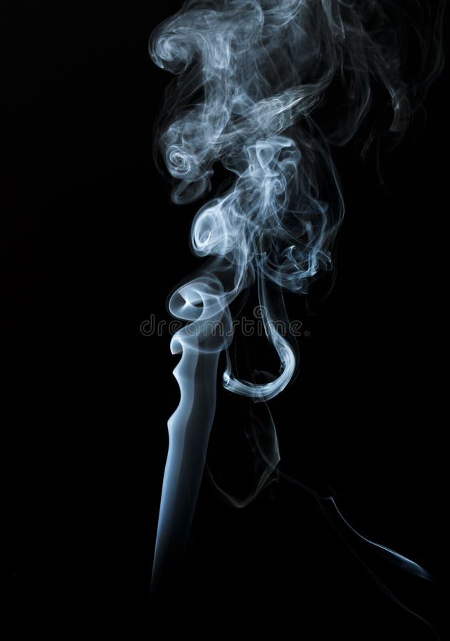 Abstract Light Smoke on Dark Background Stock Image - Image of silky ...