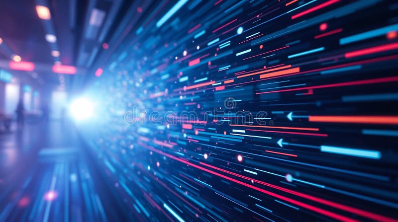 Abstract Light Speed Motion Background with Dynamic Blur Effect for ...