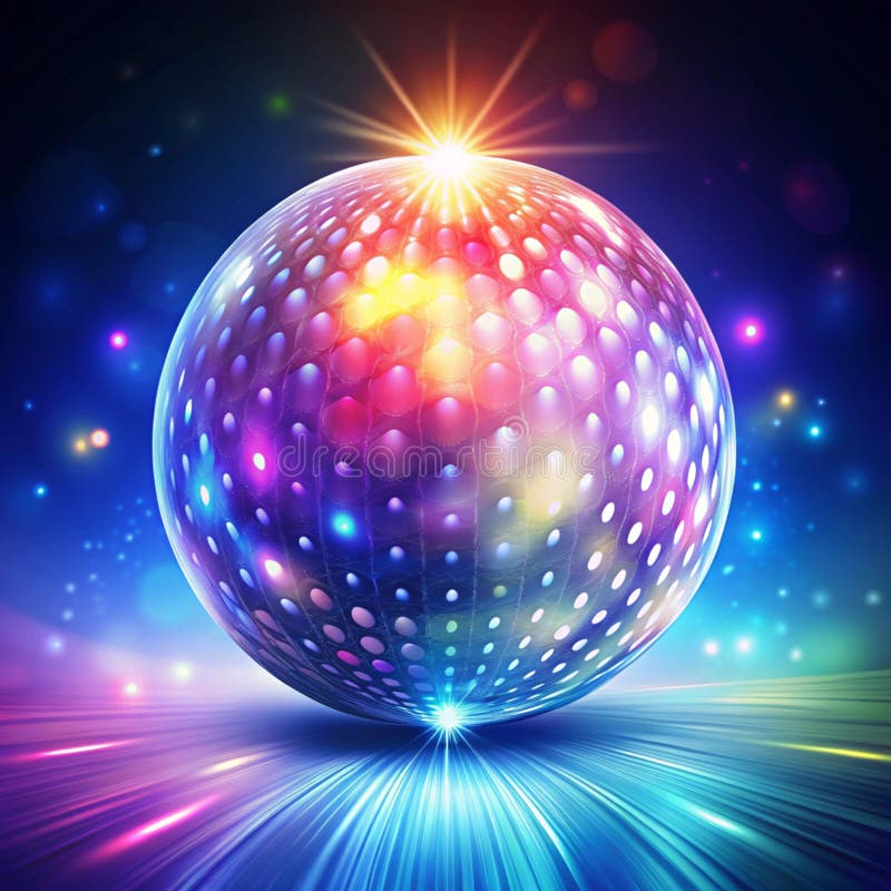 Abstract Light Sphere Effect Background Stock Illustration ...