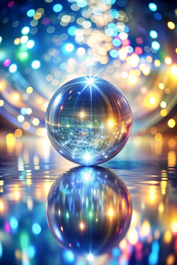 Abstract Light Sphere Effect Background Stock Illustration ...