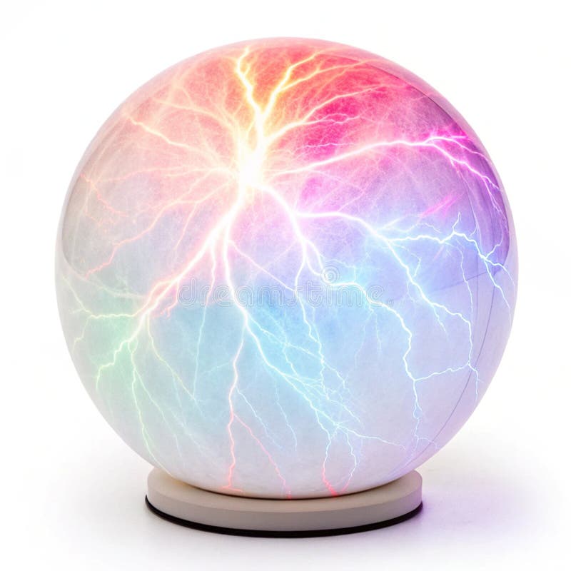 Abstract Light Sphere Effect on White Background Stock Illustration ...